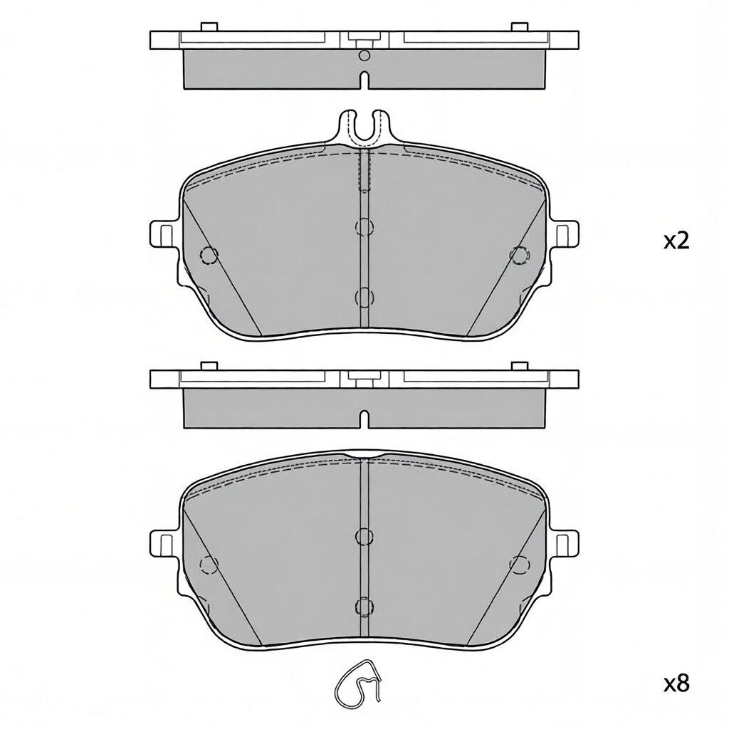 Колодки тормозные передние SP4498 SP4498 Sangsin brake арт. SP4498
