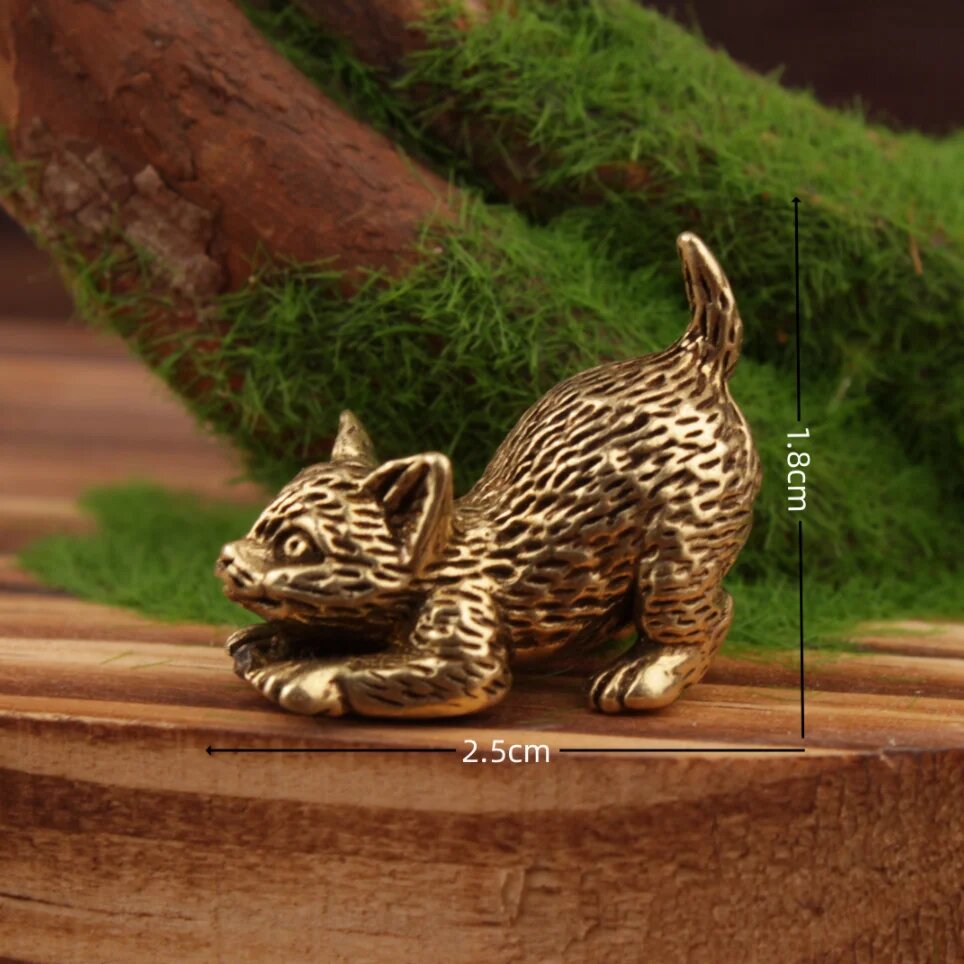 Миниатюрная фигурка котенка, цвет 01