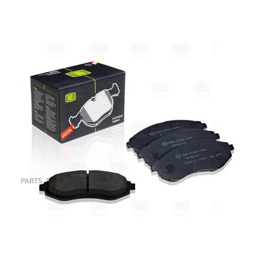 TRIALLI PF062101 Колодки тормозные передние для а/м Chevrolet Aveo T200 (02-) T255 (08-) (PF 062101)