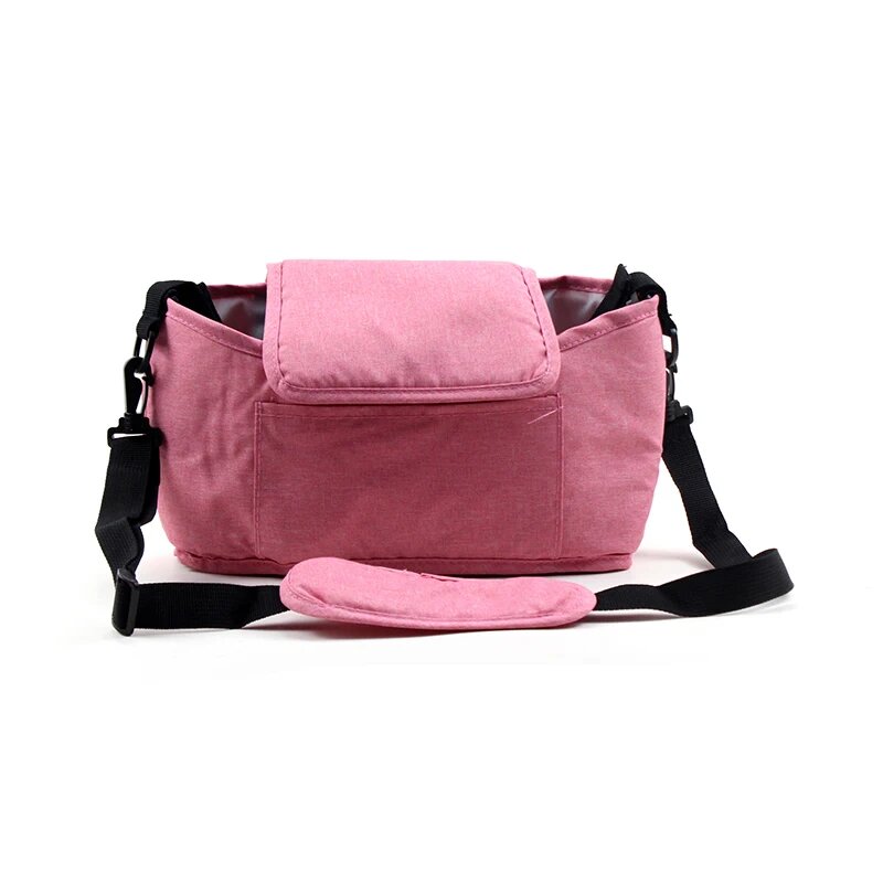 Розовая сумка-органайзер для коляски Stroller bag Feng