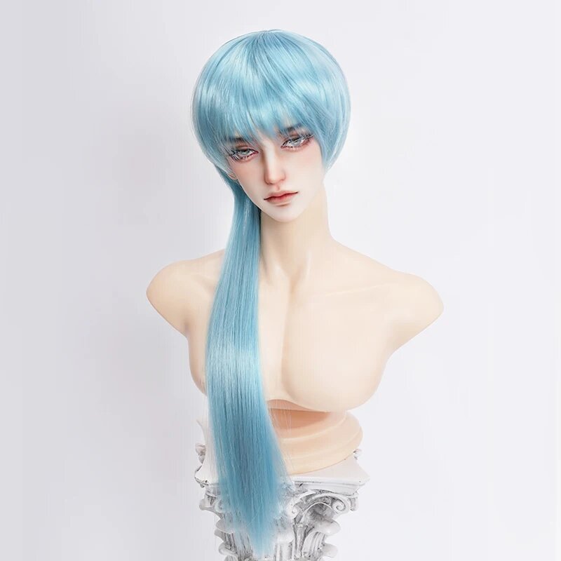 Шелковый длинный волчий хвост парик для куклы BJD 1/3 1/4 1/6 06, for head 16-17.5cm