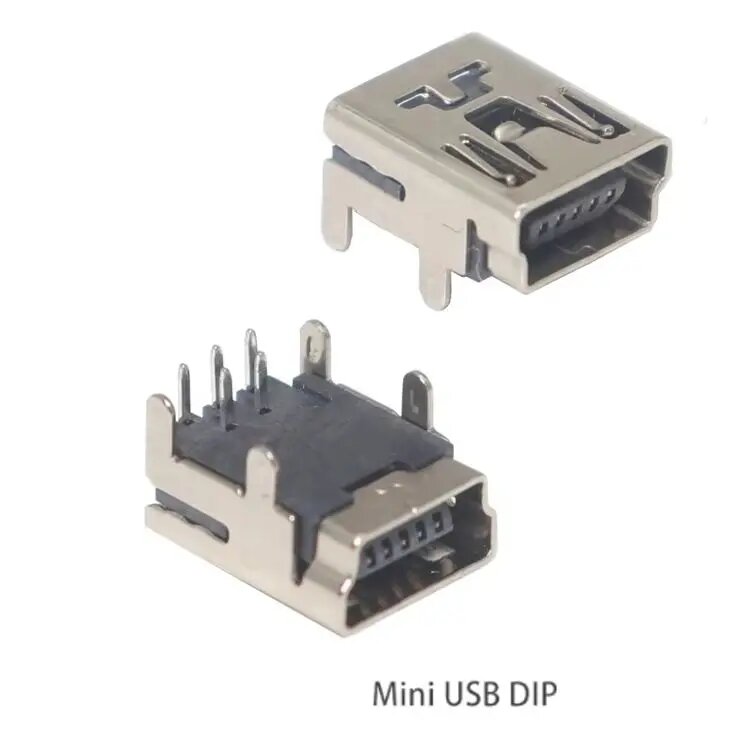 Mini USB Type B Female Socket, 20PCS — фото 1