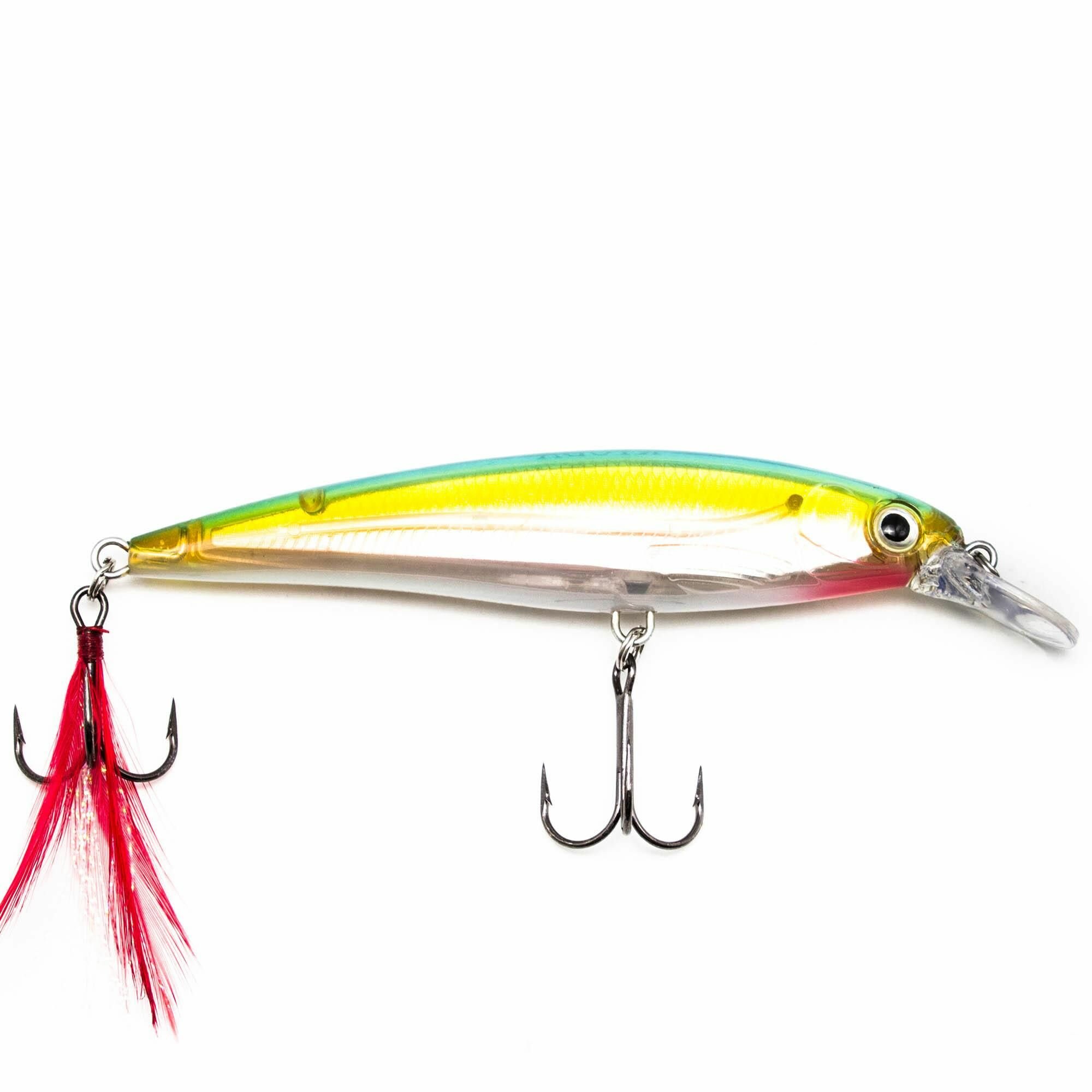 Воблер "Kyoda" Luck Minnow-100SU, 10 см, 15 гр, цвет P118, 1,0-1,2 м
