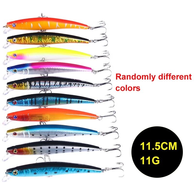 Набор приманок Minnow 2026 3/5/8 шт. 3pcs Random color, MI005-RM