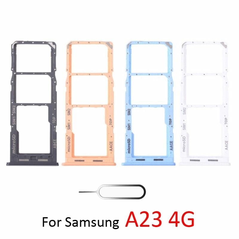 Держатель sim для Samsung A235F (A23) голубой card holder адаптер переходник лоток слот для SIM-карты
