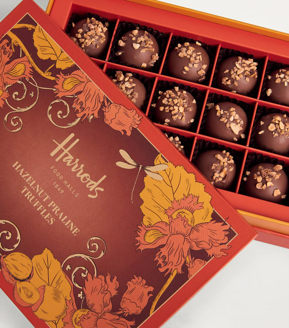 Harrods Трюфели с пралине из фундука Hazelnut Praline 15-Piece Truffles 15шт