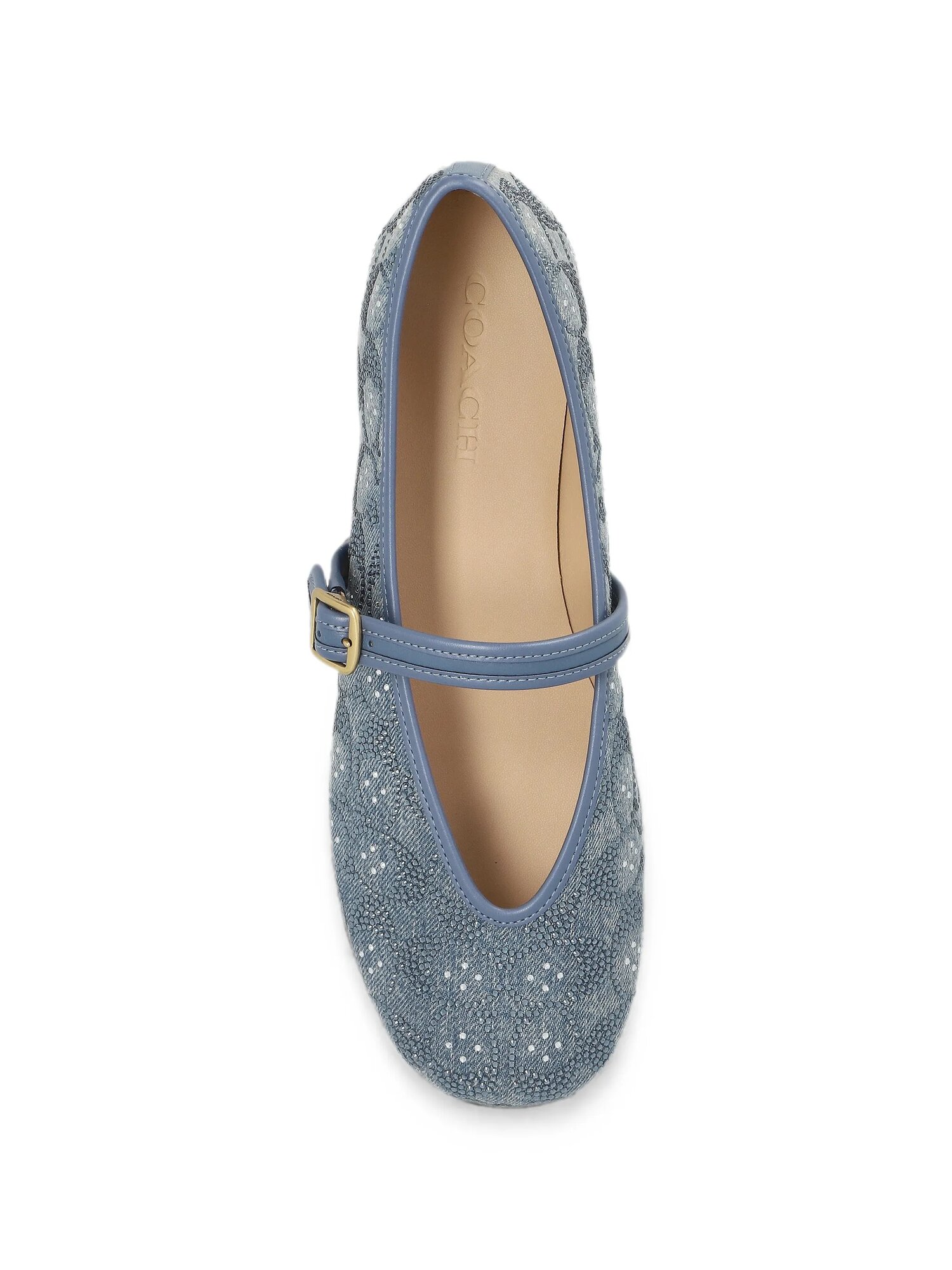 Балетки Coach Sequin-embellished ballet flats, размер 8.5 — фото 1