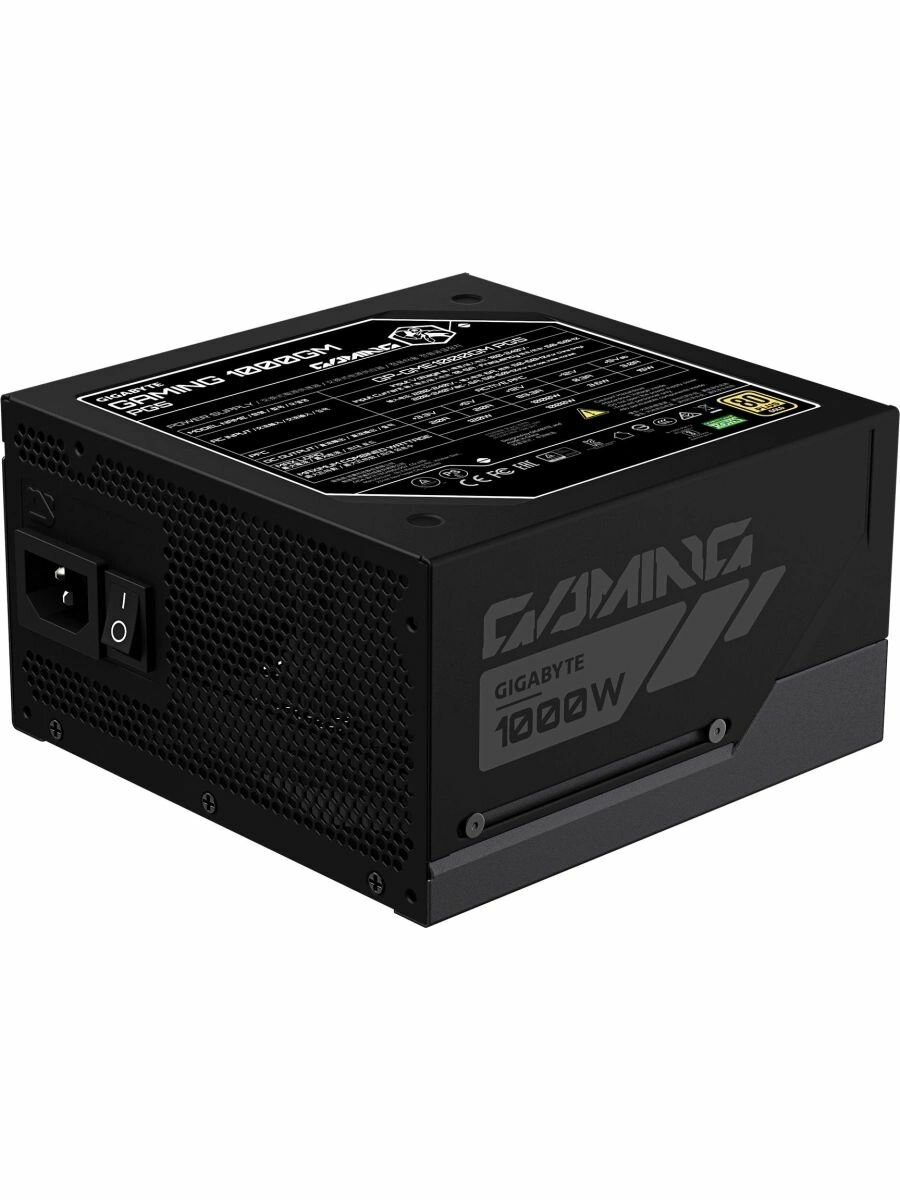 Блок питания Gigabyte ATX 1000W GP-GME1000GM PG5 80+ gold (20+4pin) APFC 135mm fan 8xSATA Cab Manag RTL