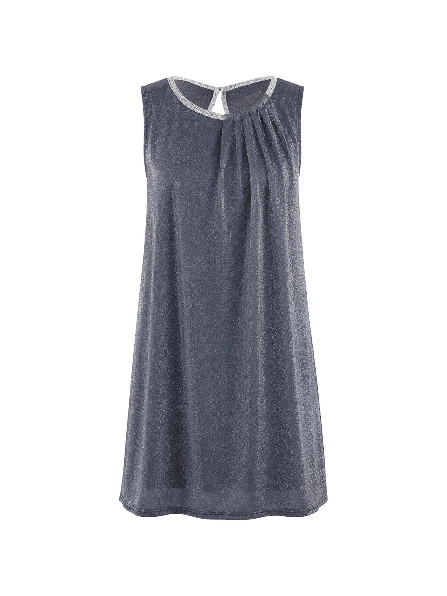 Платье Pleated metallic-effect dress