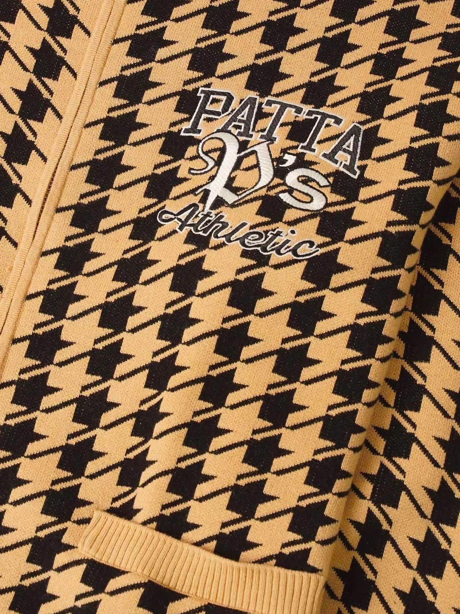 Кардиган Patta Houndstooth-pattern zip-up cardigan, размер 50, разноцветный — фото 1