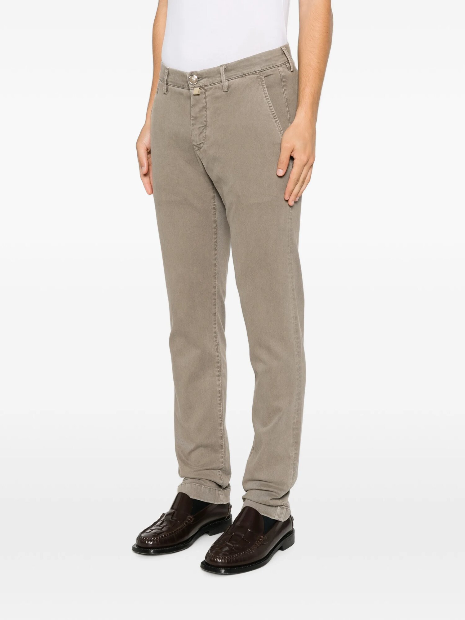Брюки Jacob Cohen Bobby logo-patch trousers, размер 31, разноцветный — фото 1