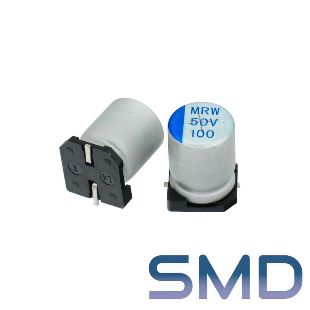 100мкФ 50В / SMD / 8x10,5 / 105 С / конденсатор электролитический (3шт)