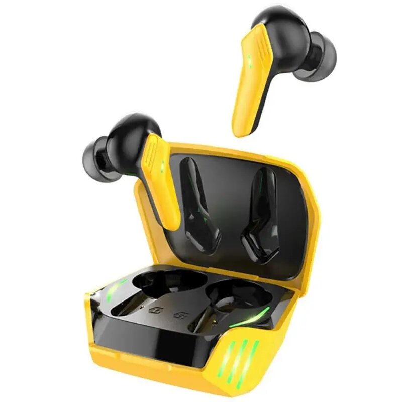 Беспроводные TWS-наушники Borofone BW49 Magic (Gaming), жёлтый/черный