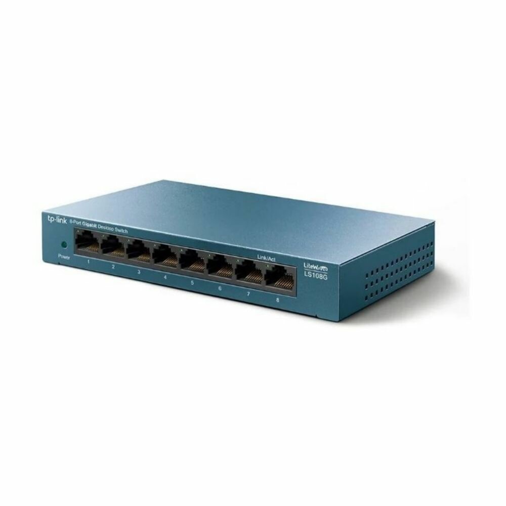 Коммутатор TP-LINK LS108G 8 портов (8x 1Gbs, неуправляемый, настольный, L2) (LS108G)