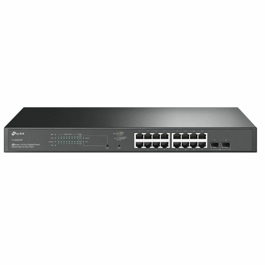 PoE коммутатор TP-Link SG2218P, Omada 18-Port Gigabit Smart Switch with 16-Port PoE+