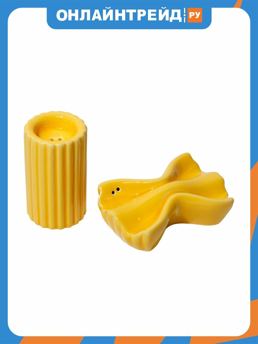 Набор из солонки и перечницы Doiy Dolce Vita, Farfalle & Macaroni