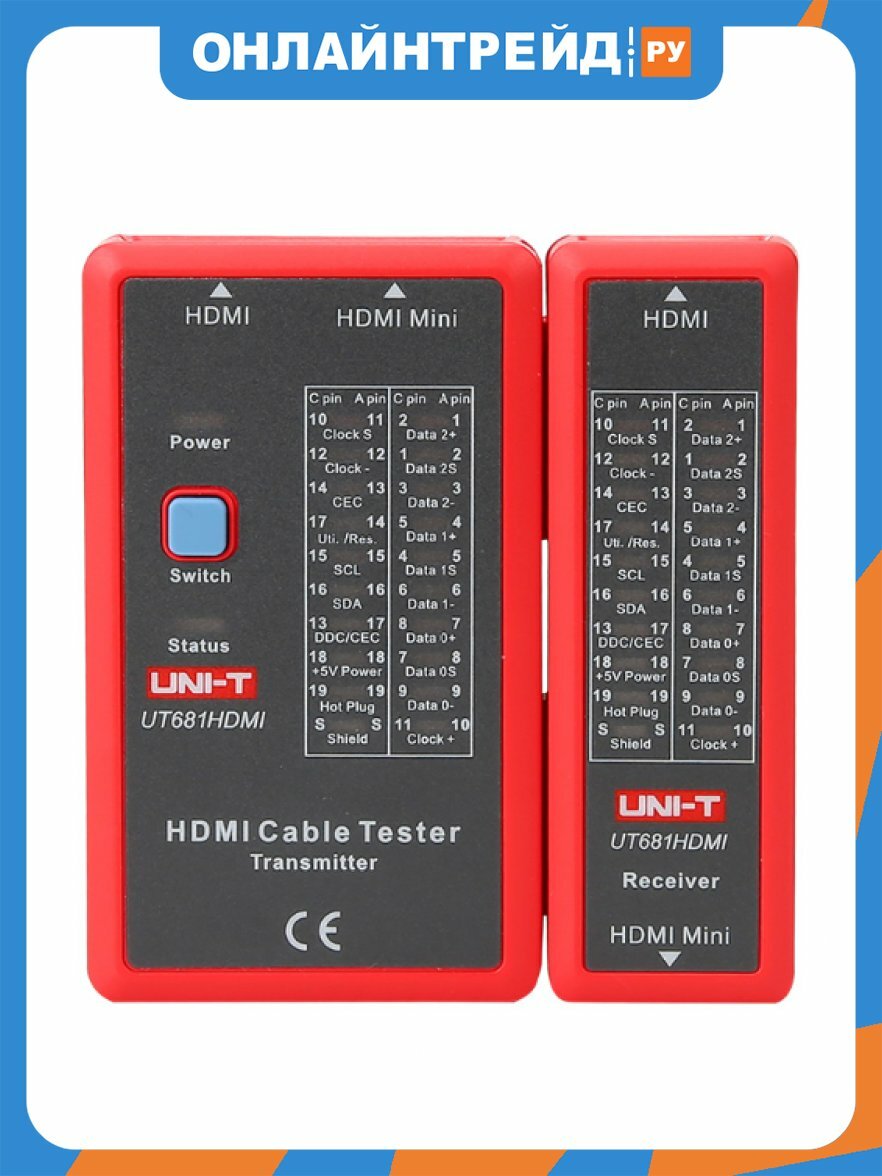 Тестер проводки Uni-t UT681HDMI