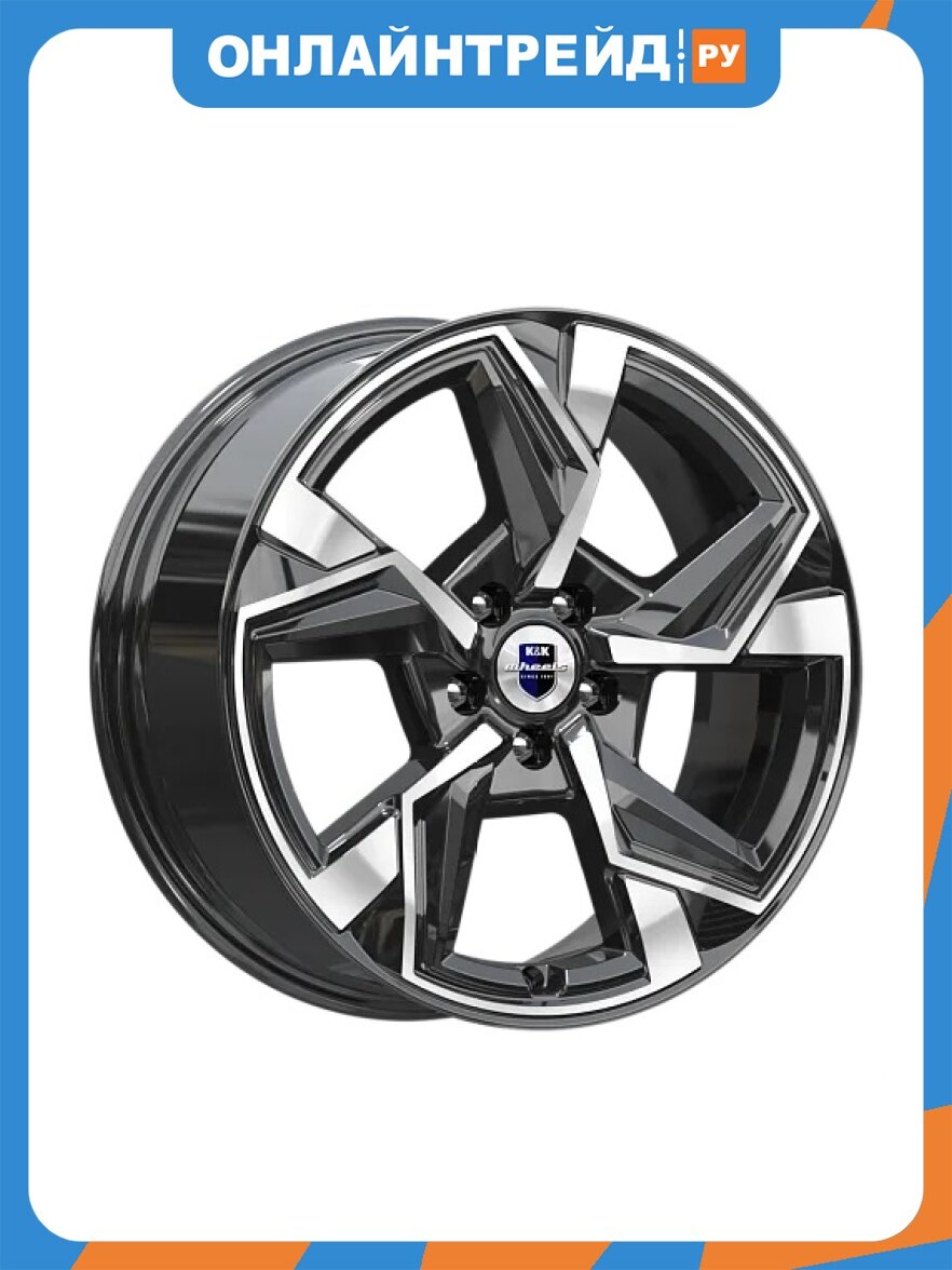 Диск K&k Кайан 7.5x18/5x108 D65.1 ET42 алмаз чёрный