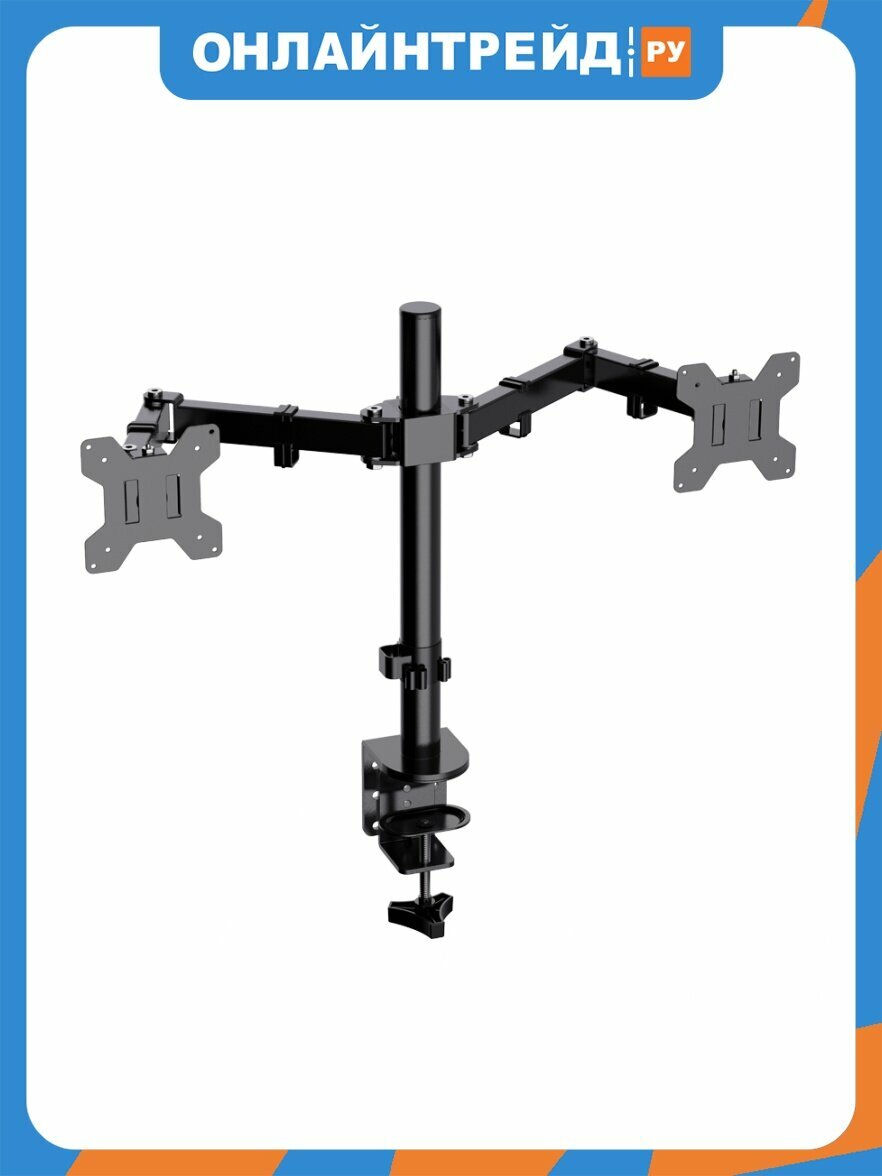 Кронштейн Harper MII-20, для 2х телевизоров и мониторов 13"-32", черный