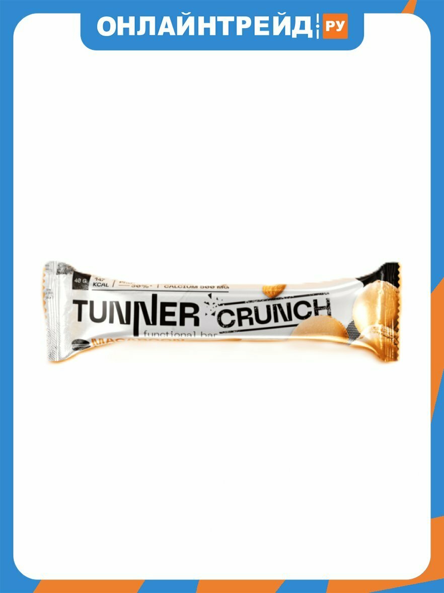 Протеиновый батончик Tunner CRUNCH со вкусом Миндальное печенье 40 гр