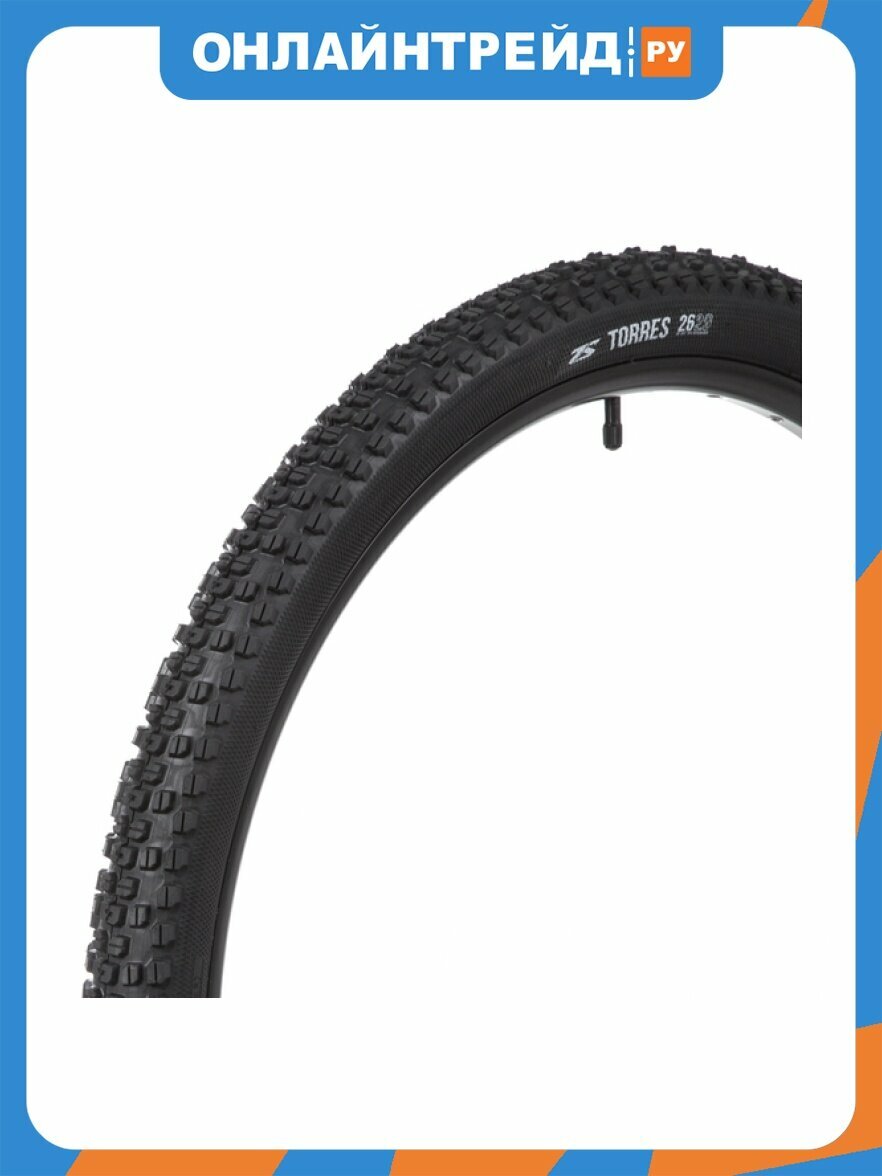 Покрышка Torres ZX-18 EVO 26" X 2,0", черная . (С сеткой)