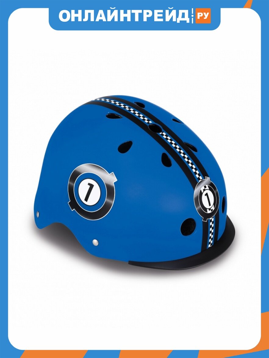 Шлем защитный Globber Elite Lights XS/S (48-53см), Синий