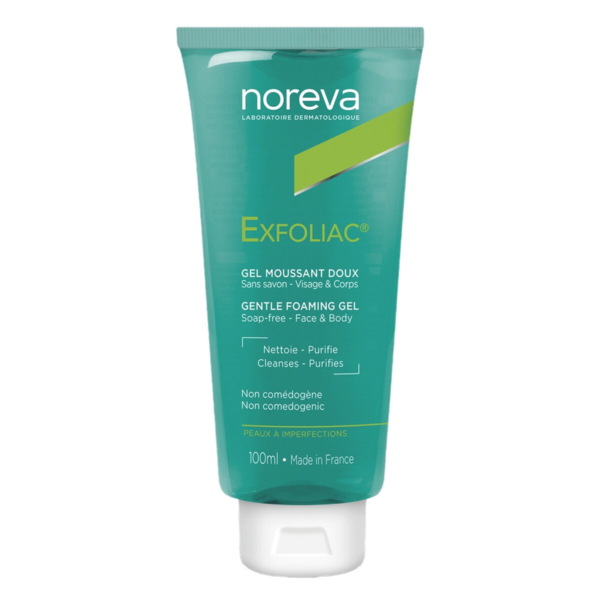 Noreva Мягкий очищающий гель для лица и тела Exfoliac Gentle Foaming Gel Гель 100мл