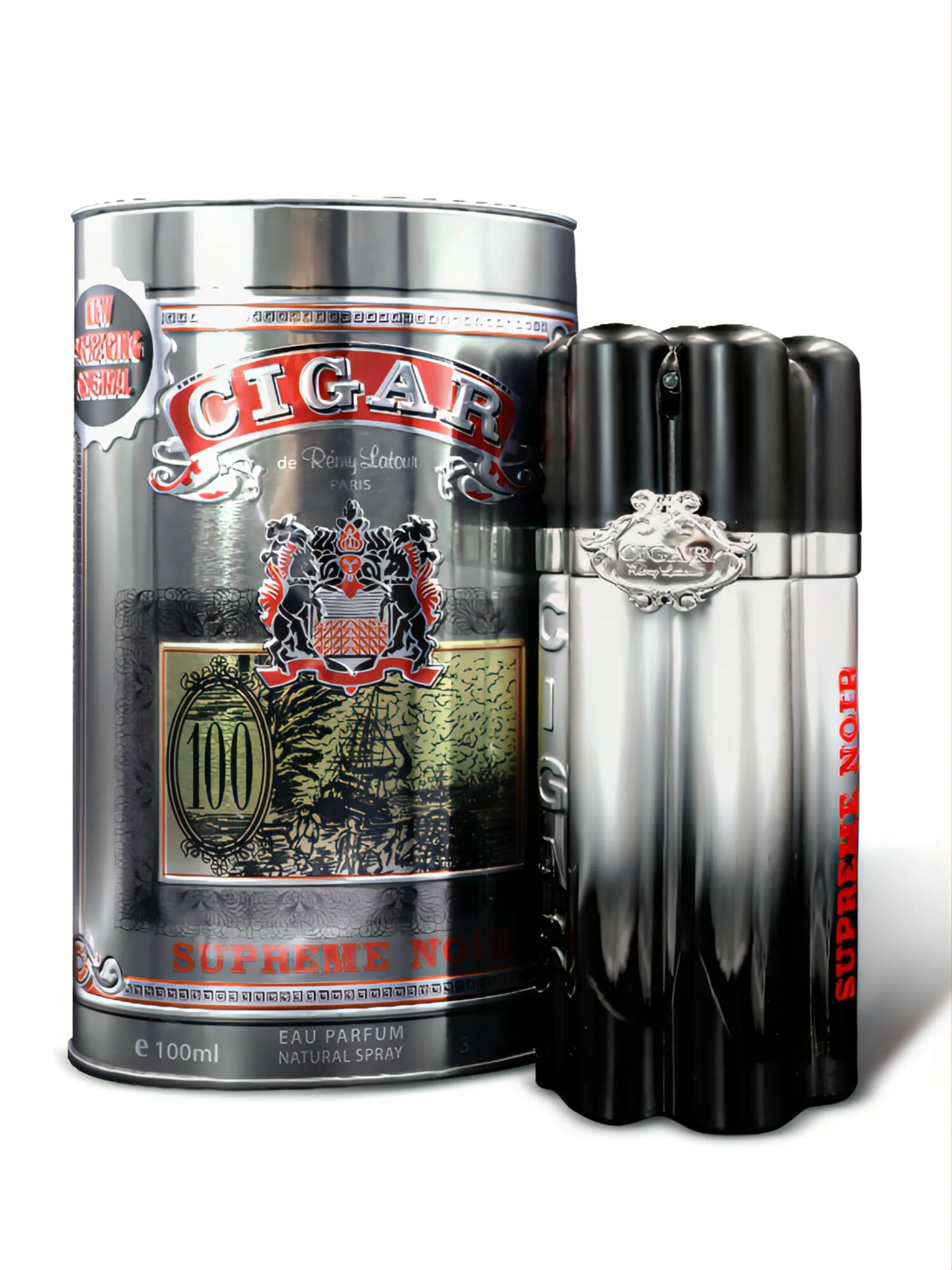 Remy Latour Туалетная вода для мужчин Cigar Supreme Noir Сигар суприм нуар пряный, спрей 100 мл