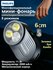 Philips Фонарь-брелок 11 Вт 8 режимов с аккумулятором 2000 мА·ч, металлический к...