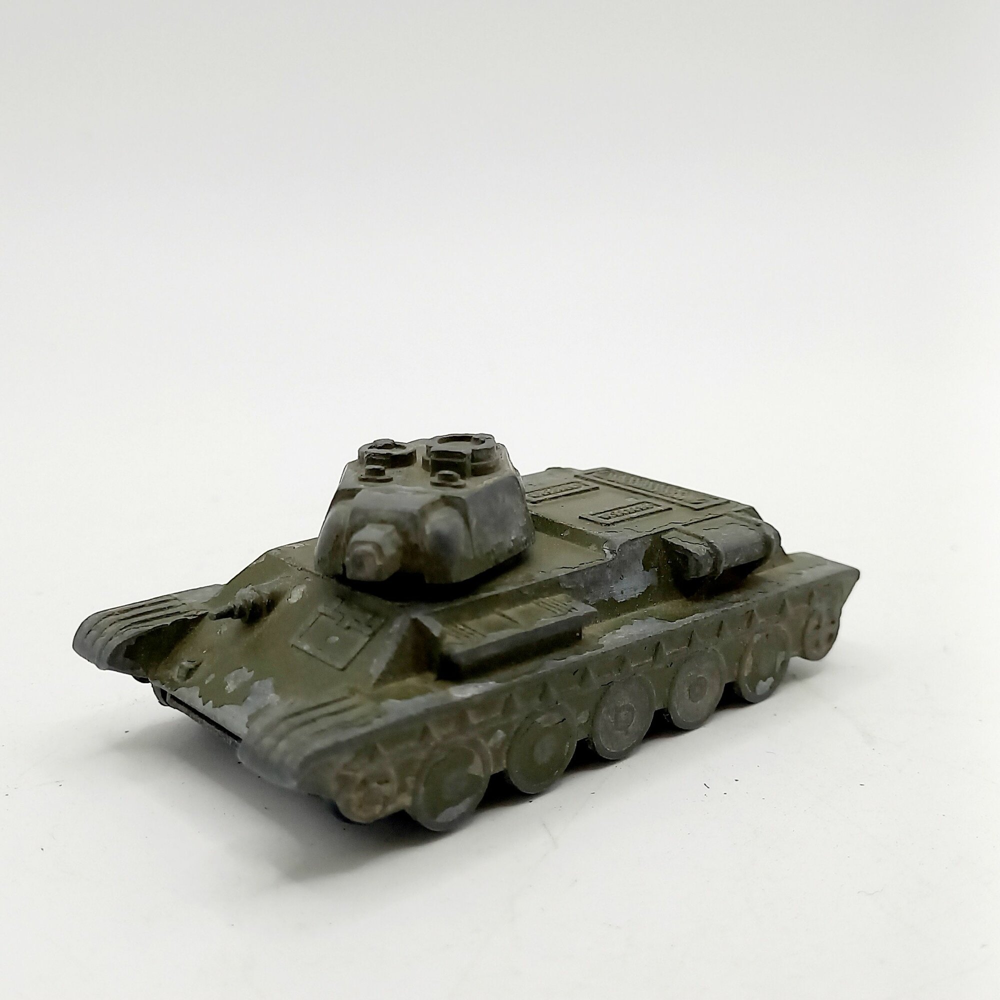 Игрушка Танк военная техника винтажная советская, металл, СССР В реставрацию