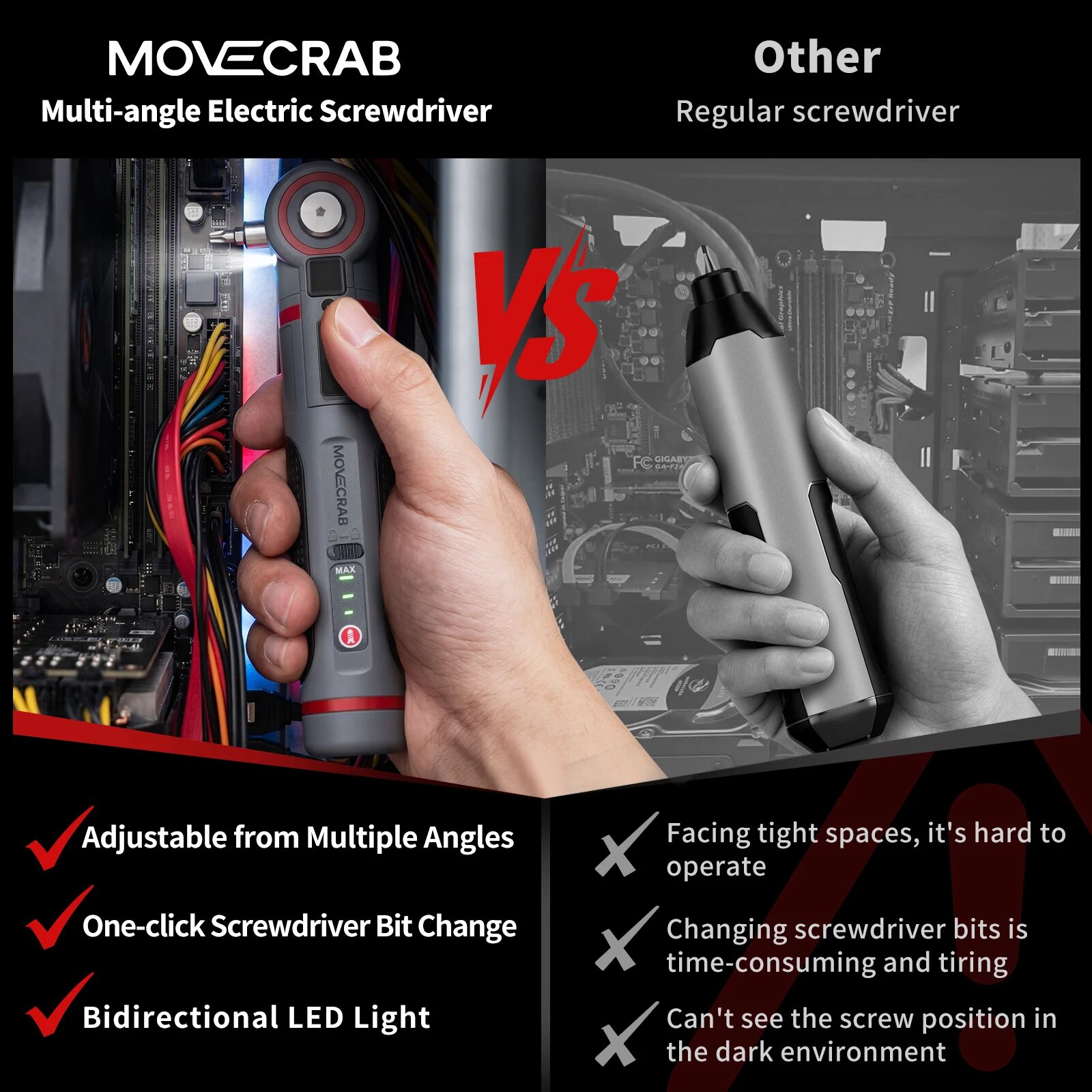 MOVECRAB Hexagonal Shank Conversion Chuck, Bit-Chuck — фото 1