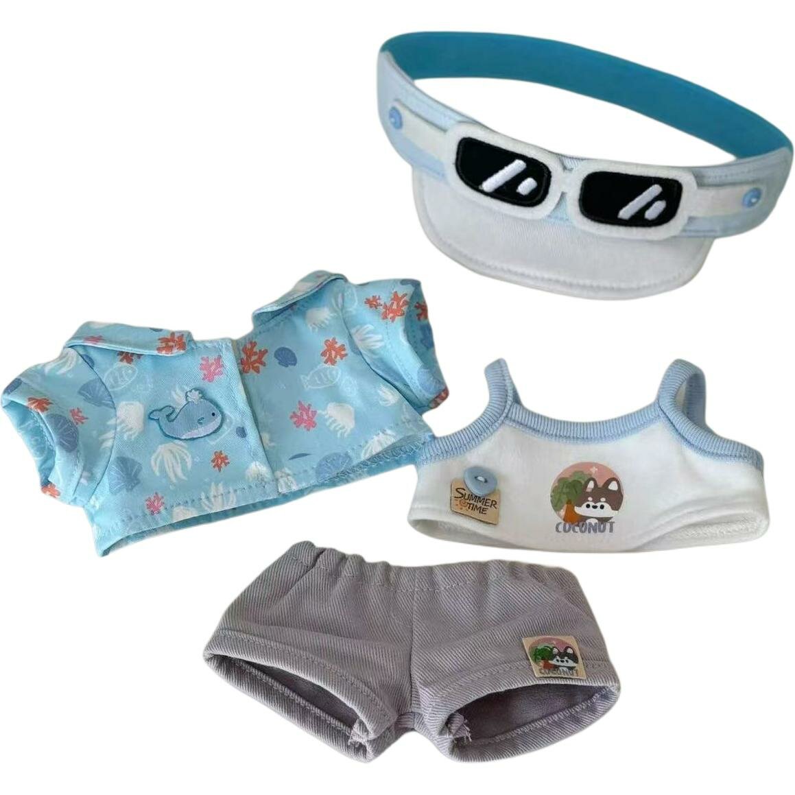 Набор одежды для кук унисекс QIQI Кокосовый остров, Sunglasses Wolf