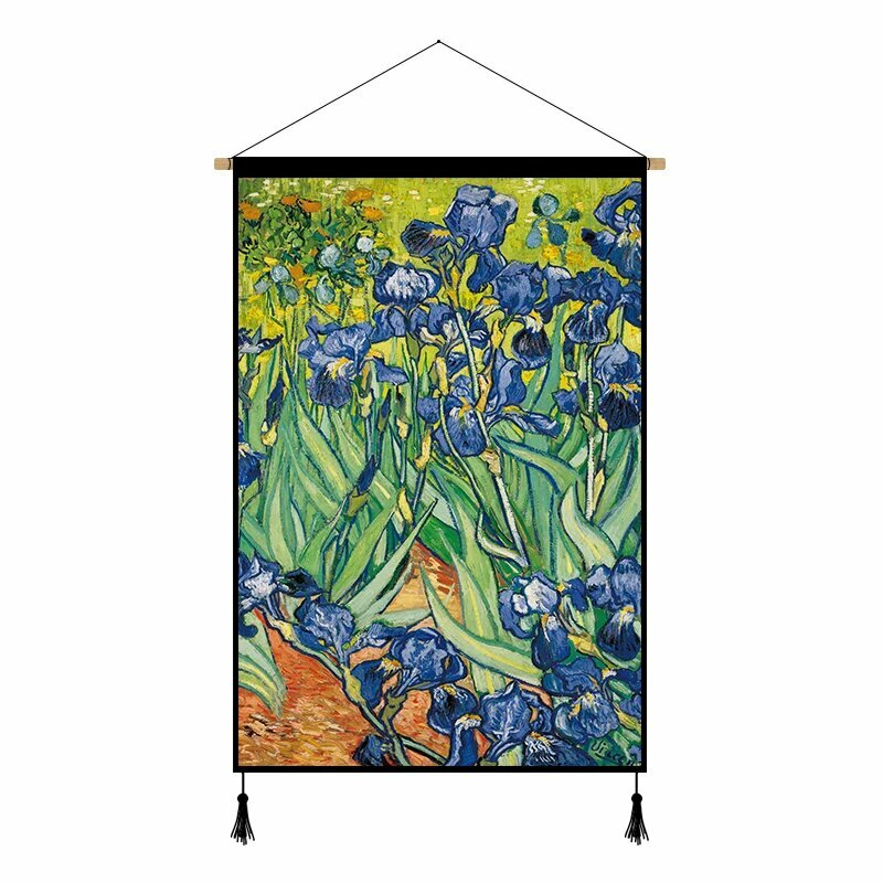 Тапет «Ирисы» для стены, 45x65 см, серый современный декор для дома или офиса