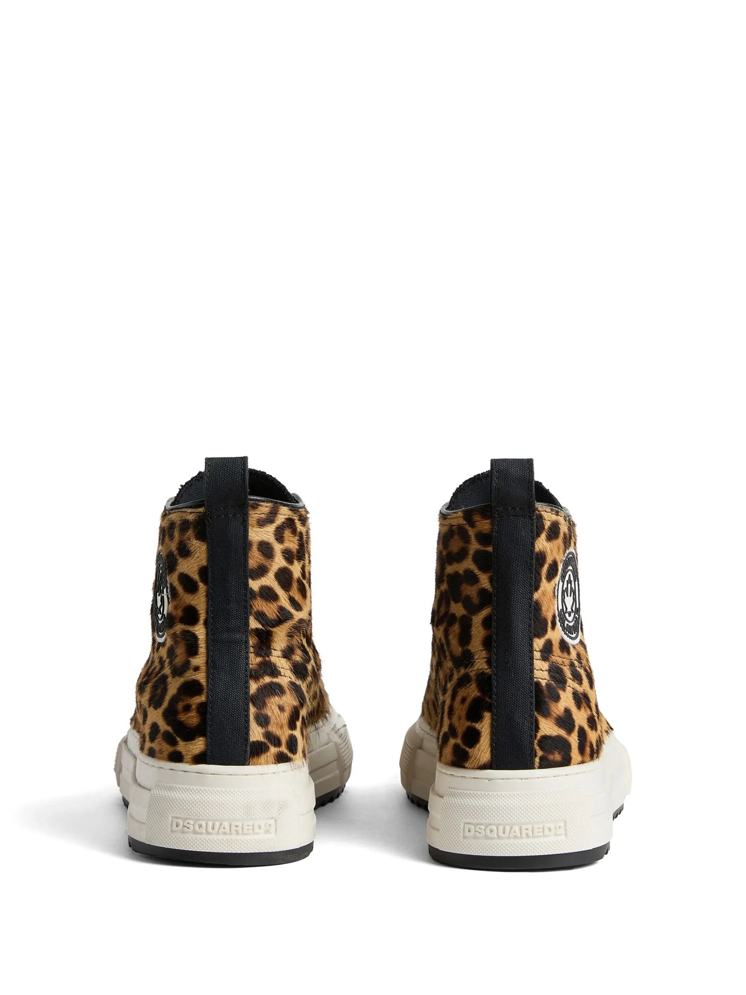 Кроссовки DSQUARED2 Leopard-print high-top sneakers, размер 42 — фото 1