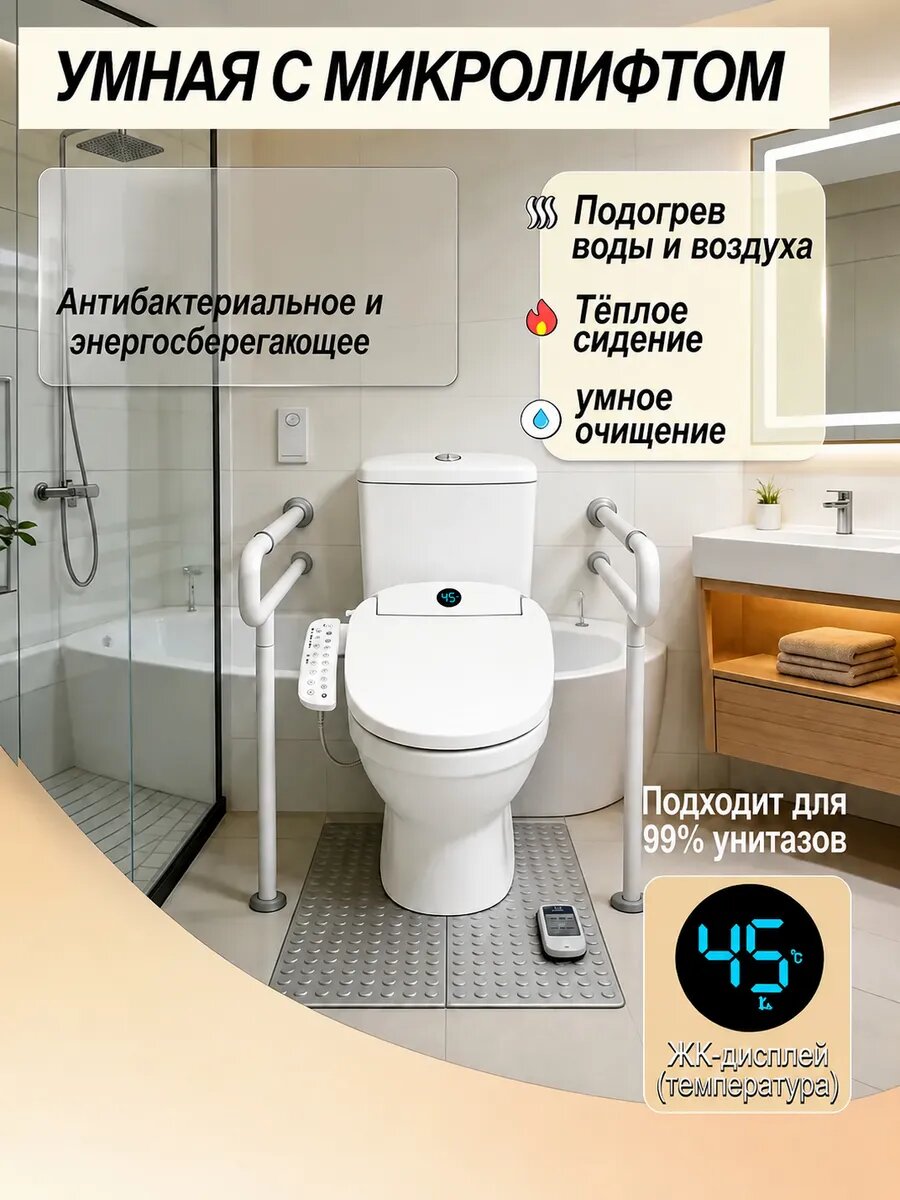Умная крышка для унитаза с подогревом