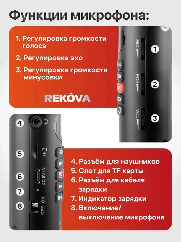 Микрофон, черный — фото 1