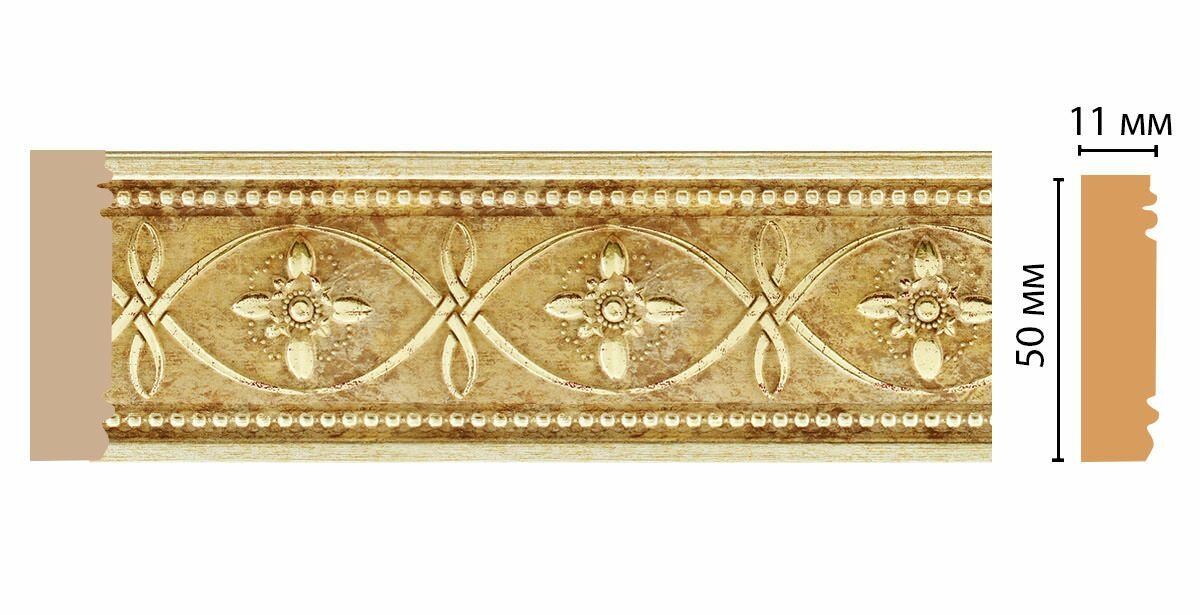 Молдинг для Ремонта Decomaster 156-933 ДМ В51хШ11хД2400 мм / Декомастер.