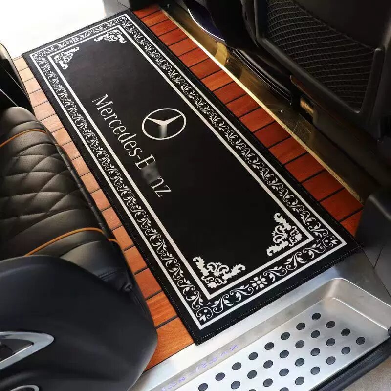 Матрас для второго ряда Mercedes V260L/Viano, черный коврик с резиновой подкладкой, не скользящий, точная посадка на