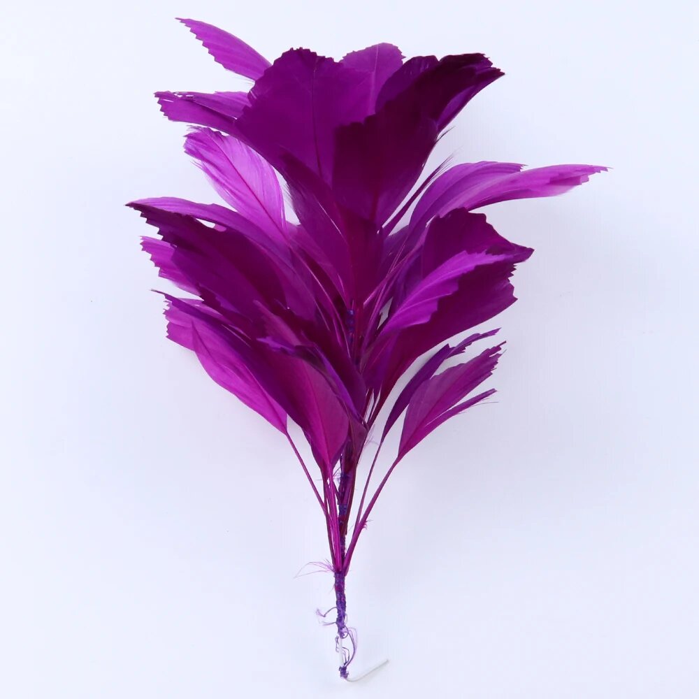 Декоративный цветок из гусиных перьев WqlcraftS 25-30 см Сиреневый, light purple