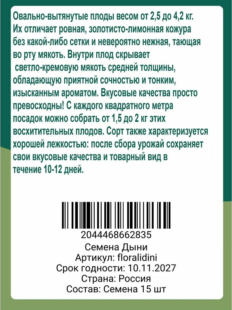 Семена Дыни — фото 1