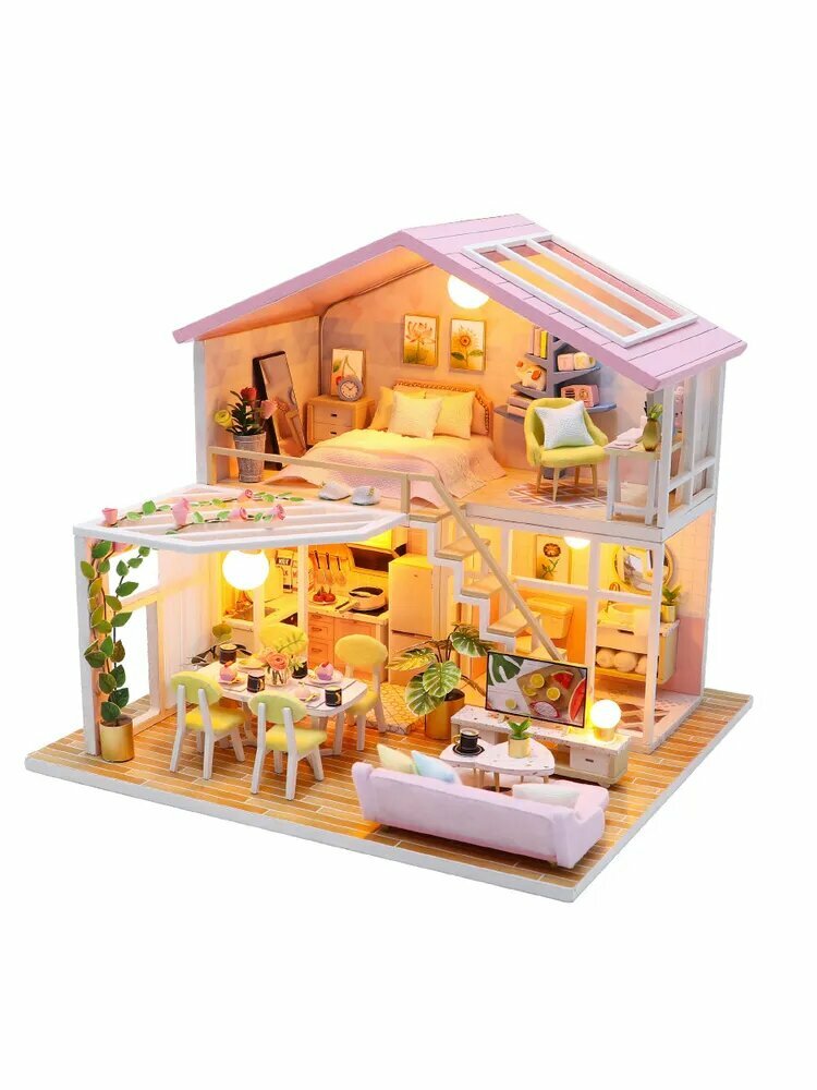 Румбокс. Интерьерный конструктор DIY MINI House "Ванильное небо", M2001. Полностью русифицировано.