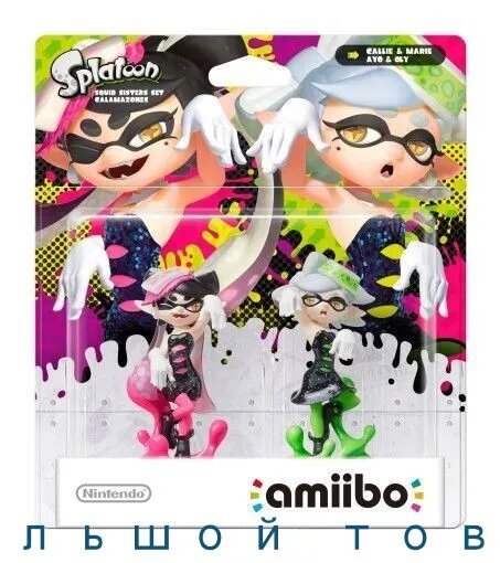 Amiibo. Набор из 2-х фигурок: Кэлли + Мари / Callie + Marie (Splatoon Collection)