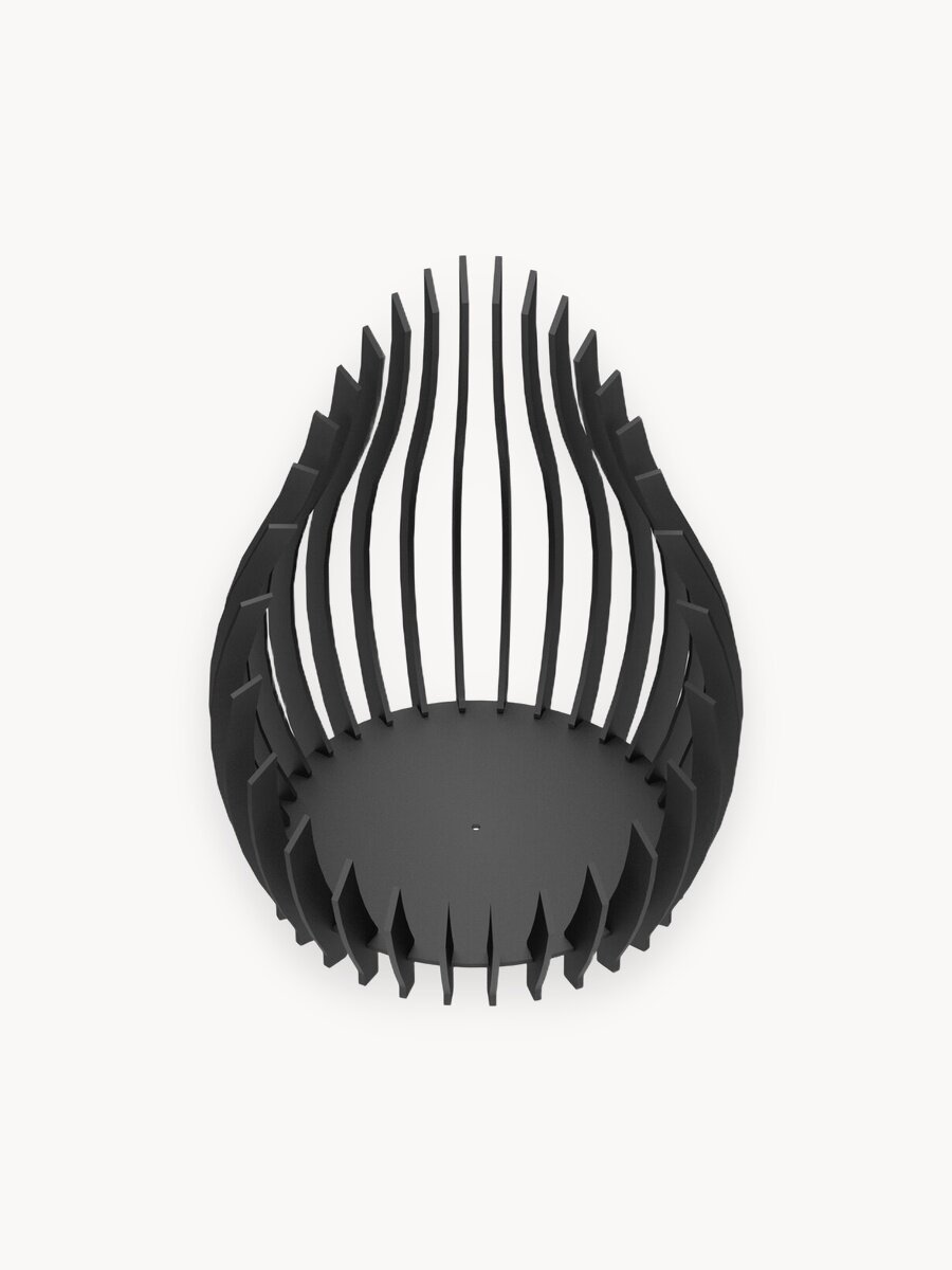 Костровая чаша - очаг Биохит Вью из 8мм стали с термостойким покрытием