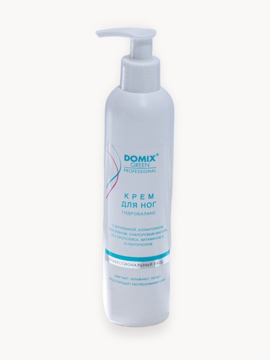 DOMIX Крем для ног Гидробаланс с мочевиной, аллантоином, ланолином, 250 мл