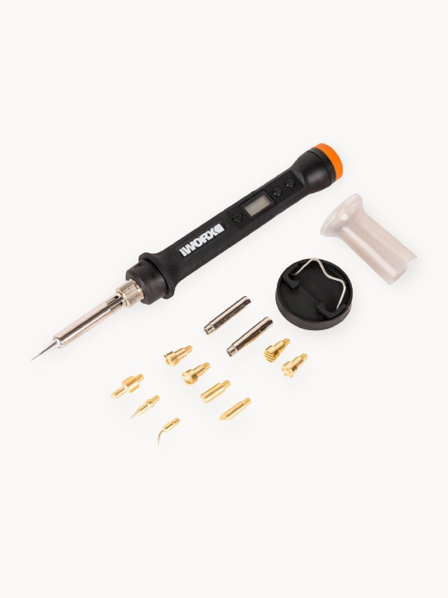 Выжигатель-паяльник аккумуляторный WORX WX744.9, 20В, без АКБ и ЗУ