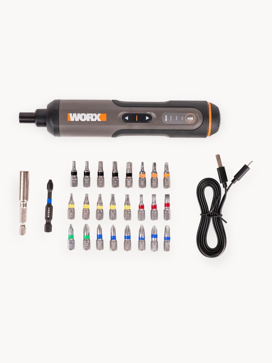 Отвертка аккумуляторная WORX WX240，Многофункциональная бытовая электрическая отвертка