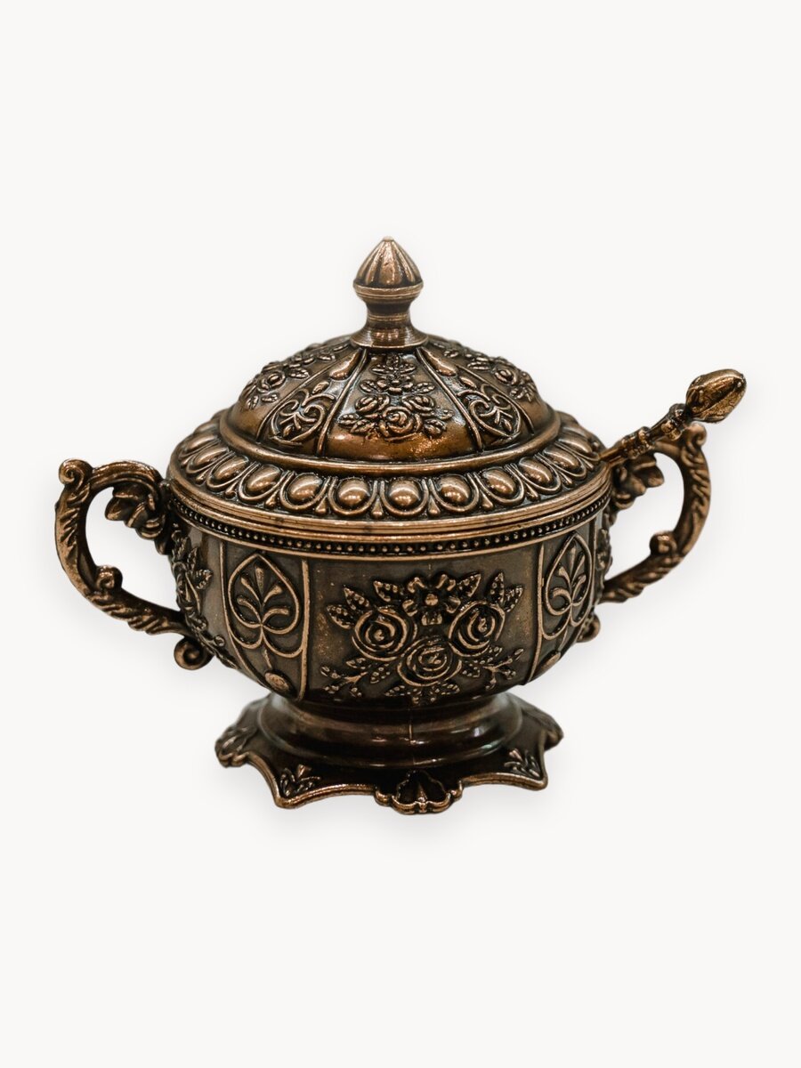 Сахарница с ложкой в восточном стиле