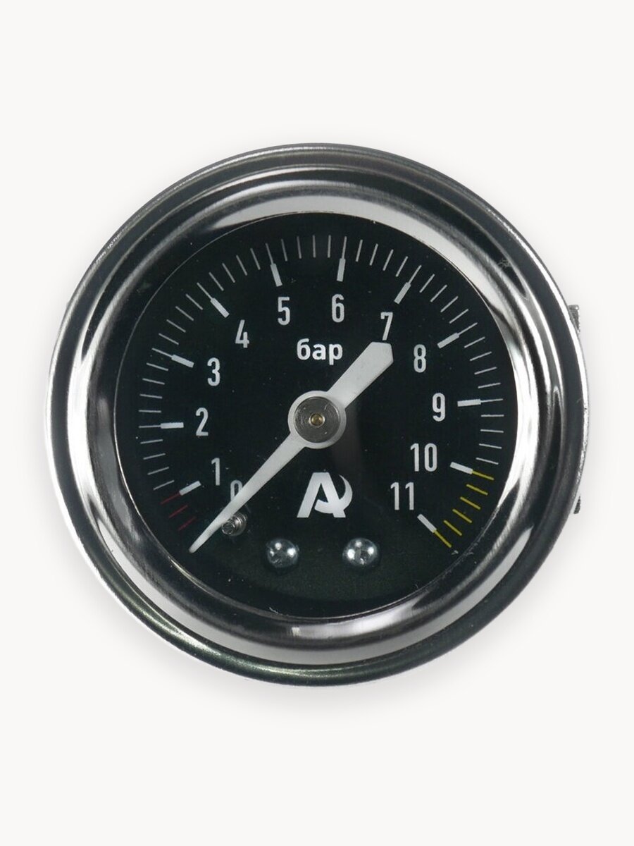 Манометр ARIDE 41 мм, 1х11 бар (160 PSI), 1.5", черный, Арайд, М 41 1 11