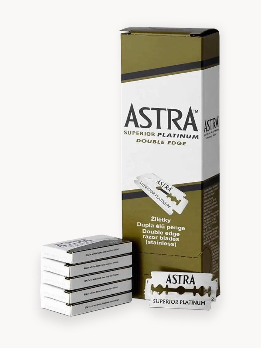 Лезвия "Astra" для бритвы - 100 лезвий в упаковке