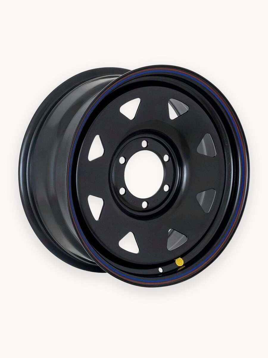 Диск усиленный Тойота Ниссан стальной черный 6x139,7 8xR18 d110 ET+30 (треуг.)